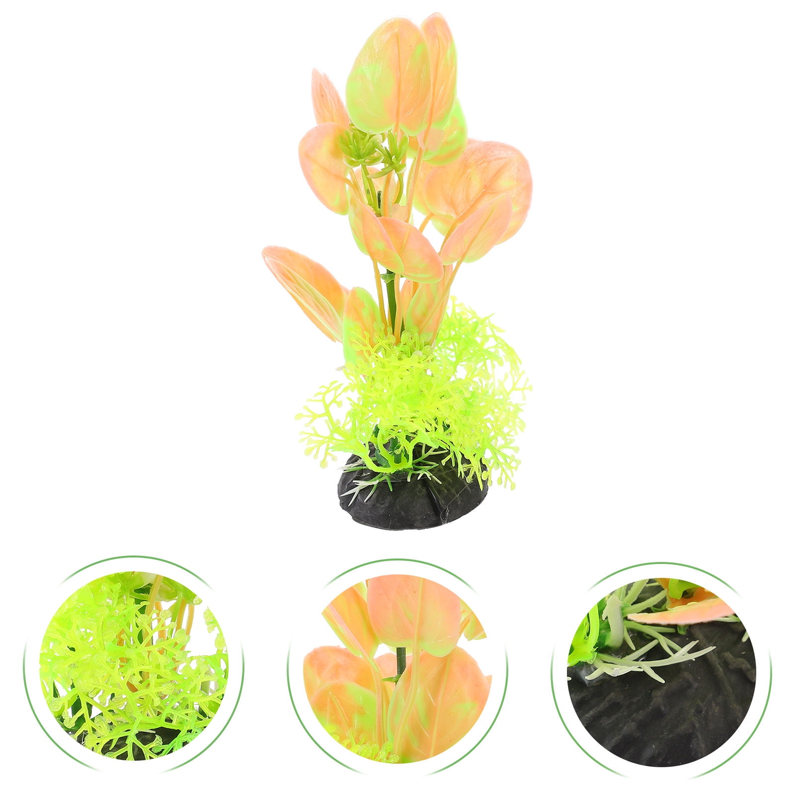 BESTYASH 6Pcs Artificial Water Plants Assorted Color Plastic Aquarium ...