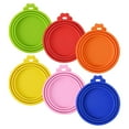 BESTYASH 6Pcs Silicone Can Covers Assorted Colors Universal Pet Food ...