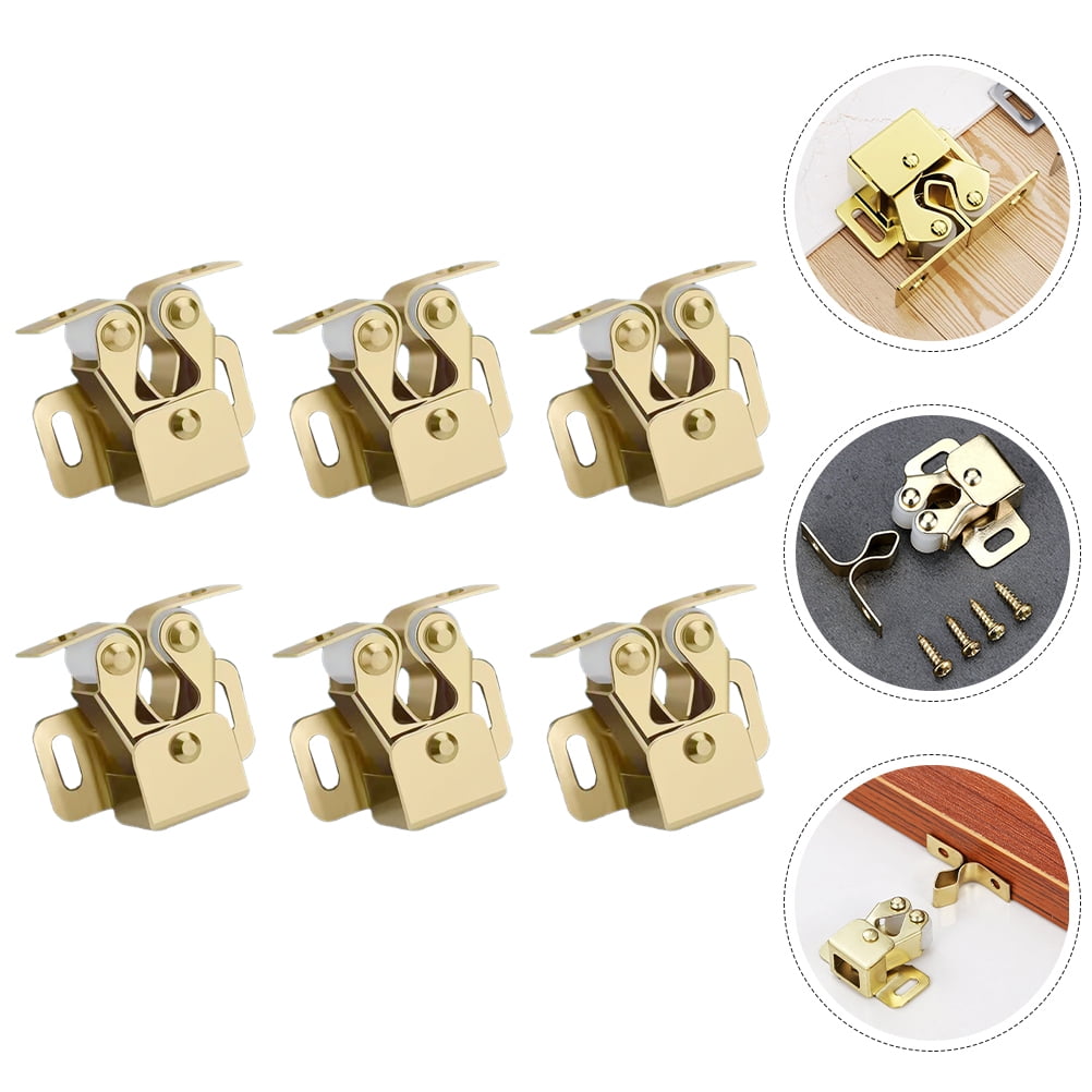 BESTYASH 6Pcs Door Ball Latches For Furniture Metal Golden Round Ball ...