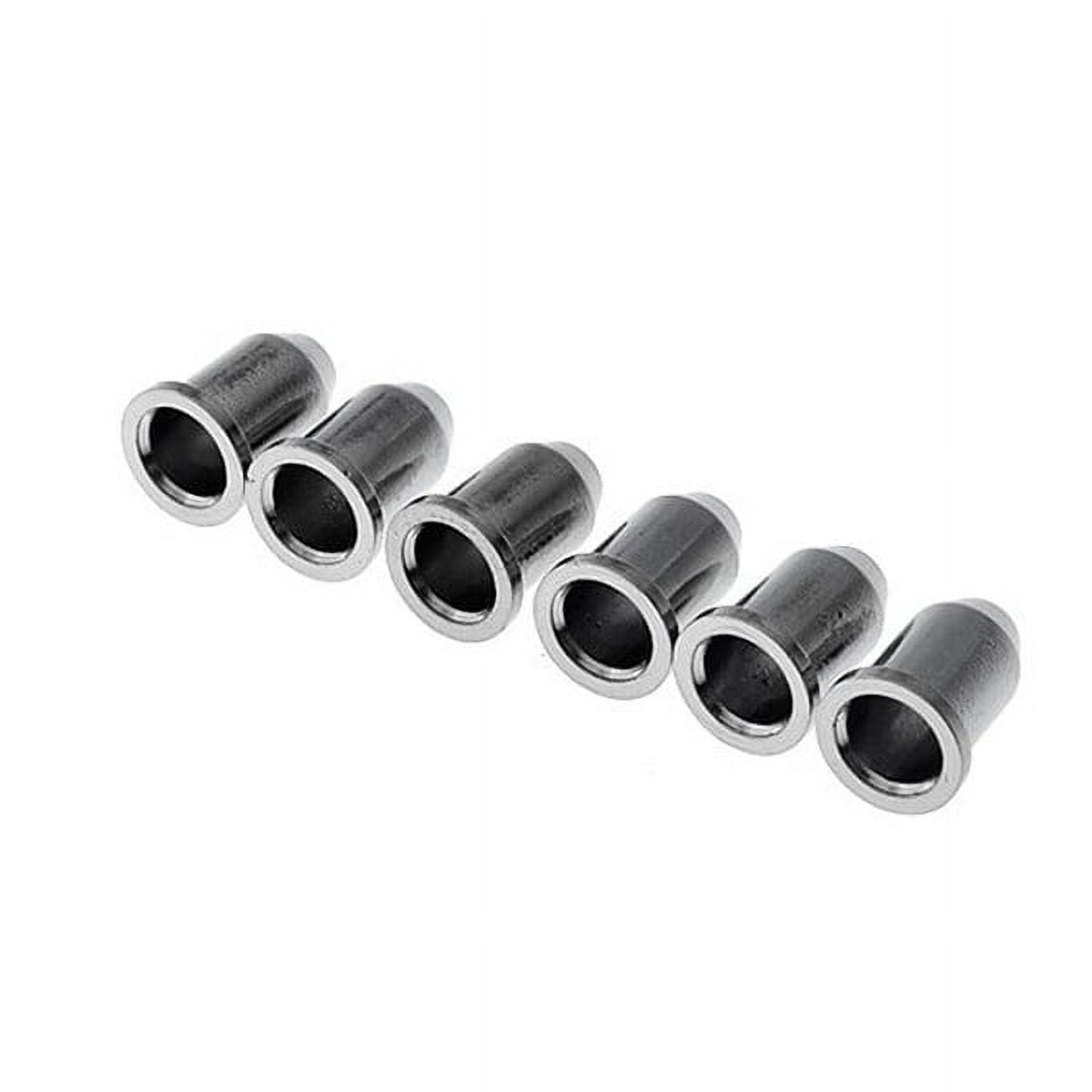 BESTYASH 6Pcs Electric Guitar String Buckle Plated Silver Glossy ...