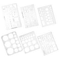 BESTYASH 6Pcs Hollow Drawing Templates with Circle Oval Square for ...