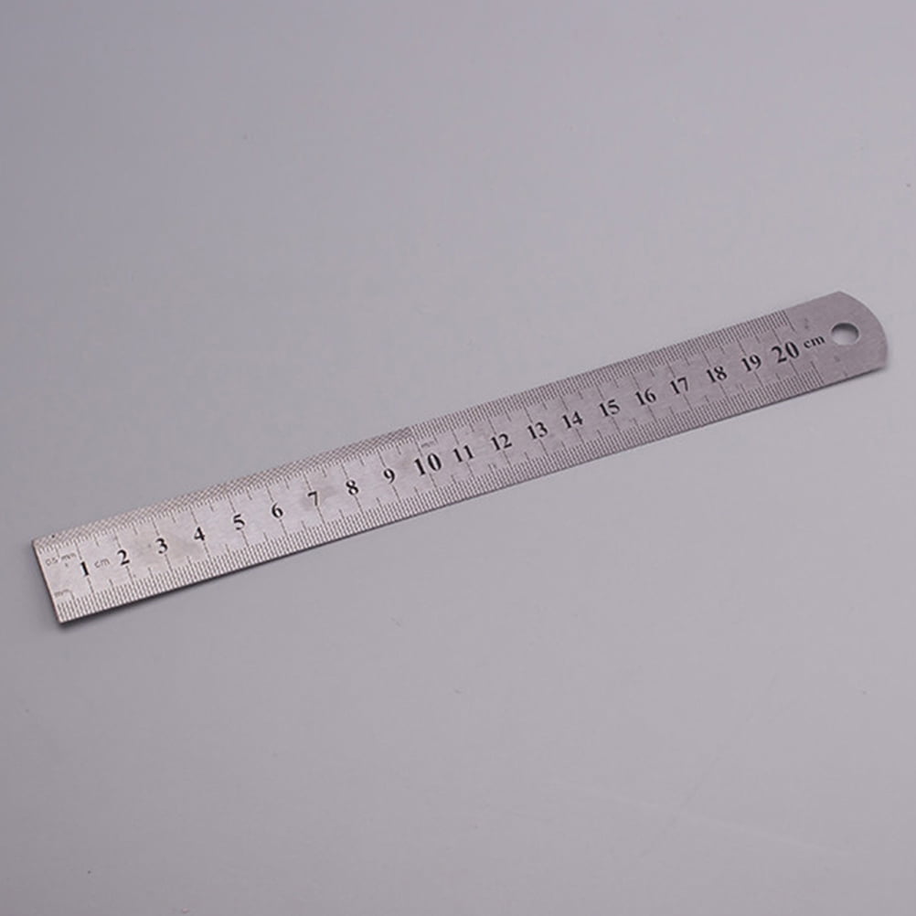 BESTYASH 6Pcs Stainless Steel Straight Rulers with Hole for Easy ...