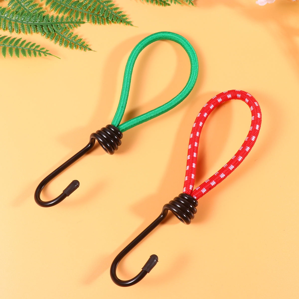 BESTYASH 6Pcs Outdoor Camping Tent Hooks with Elastic Rope Buckle and ...