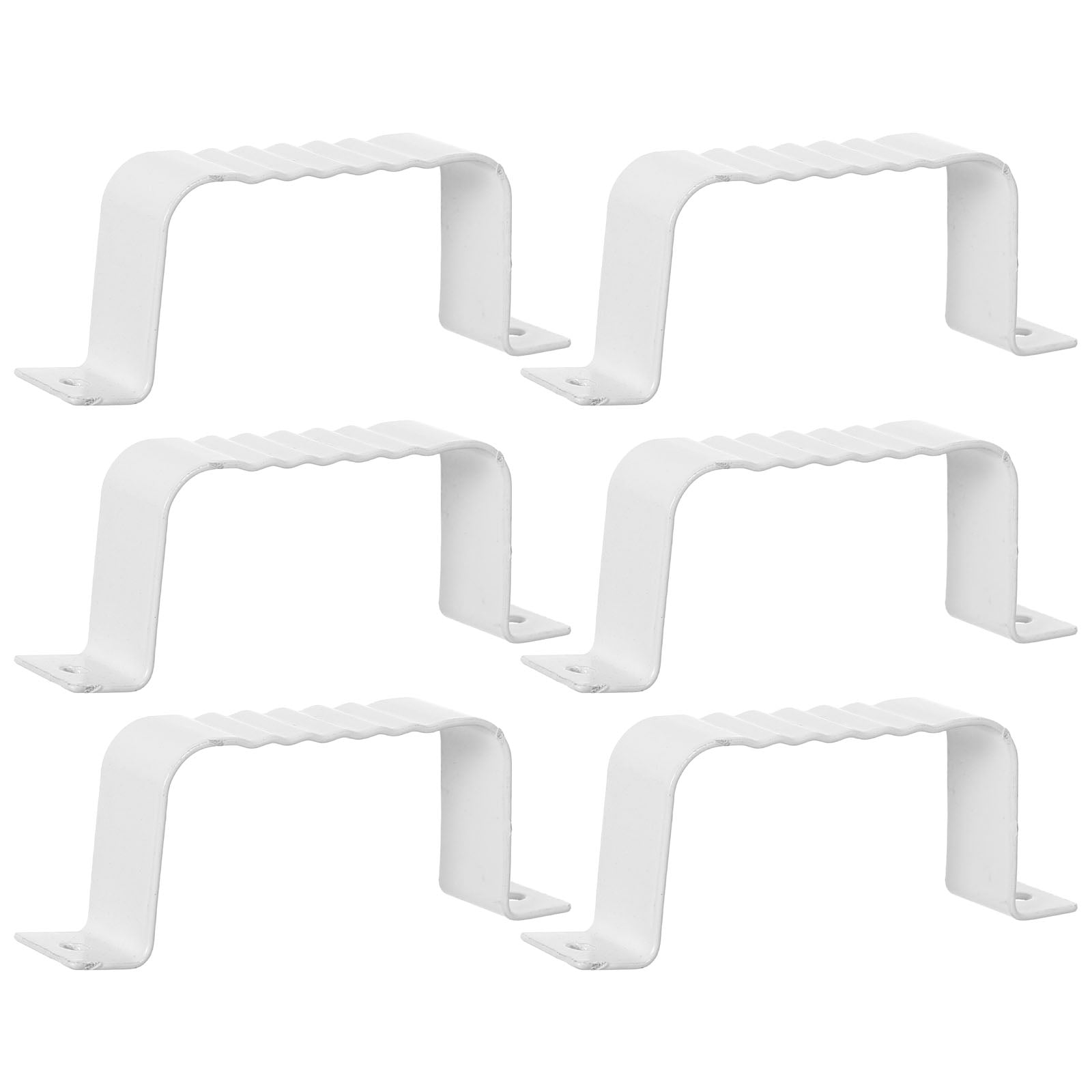 BESTYASH 6Pcs Pipe Clamps Accessories White Iron Drain Clips for Water ...