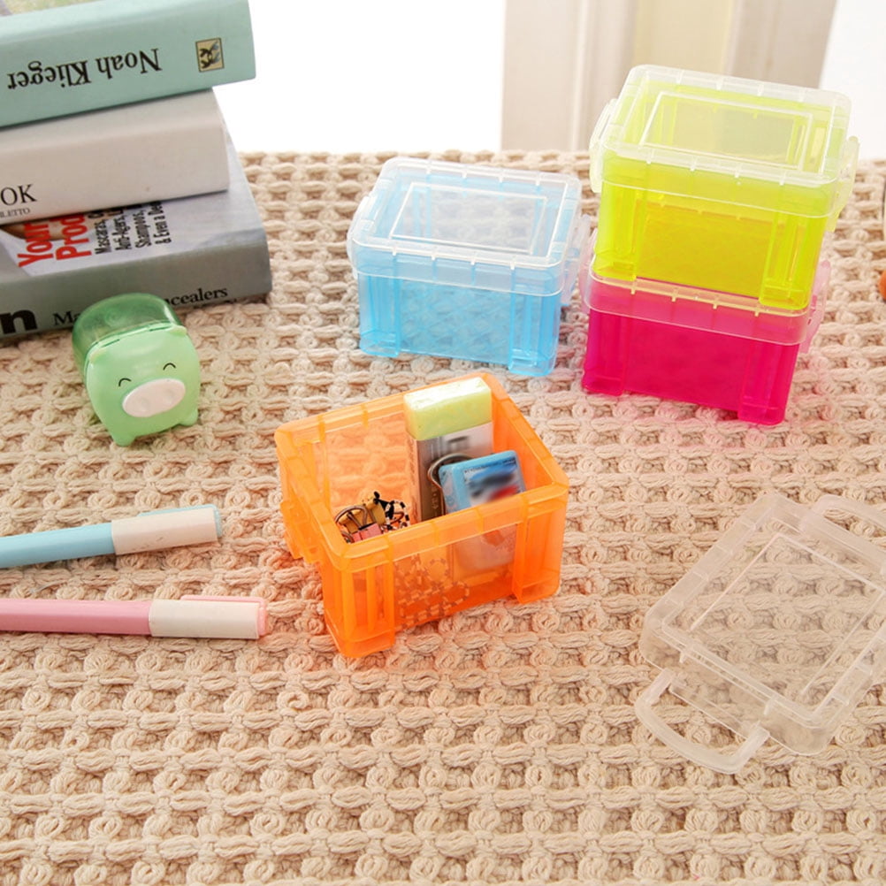 BESTYASH 6Pcs Plastic Storage Containers with Lids Assorted Colors for ...