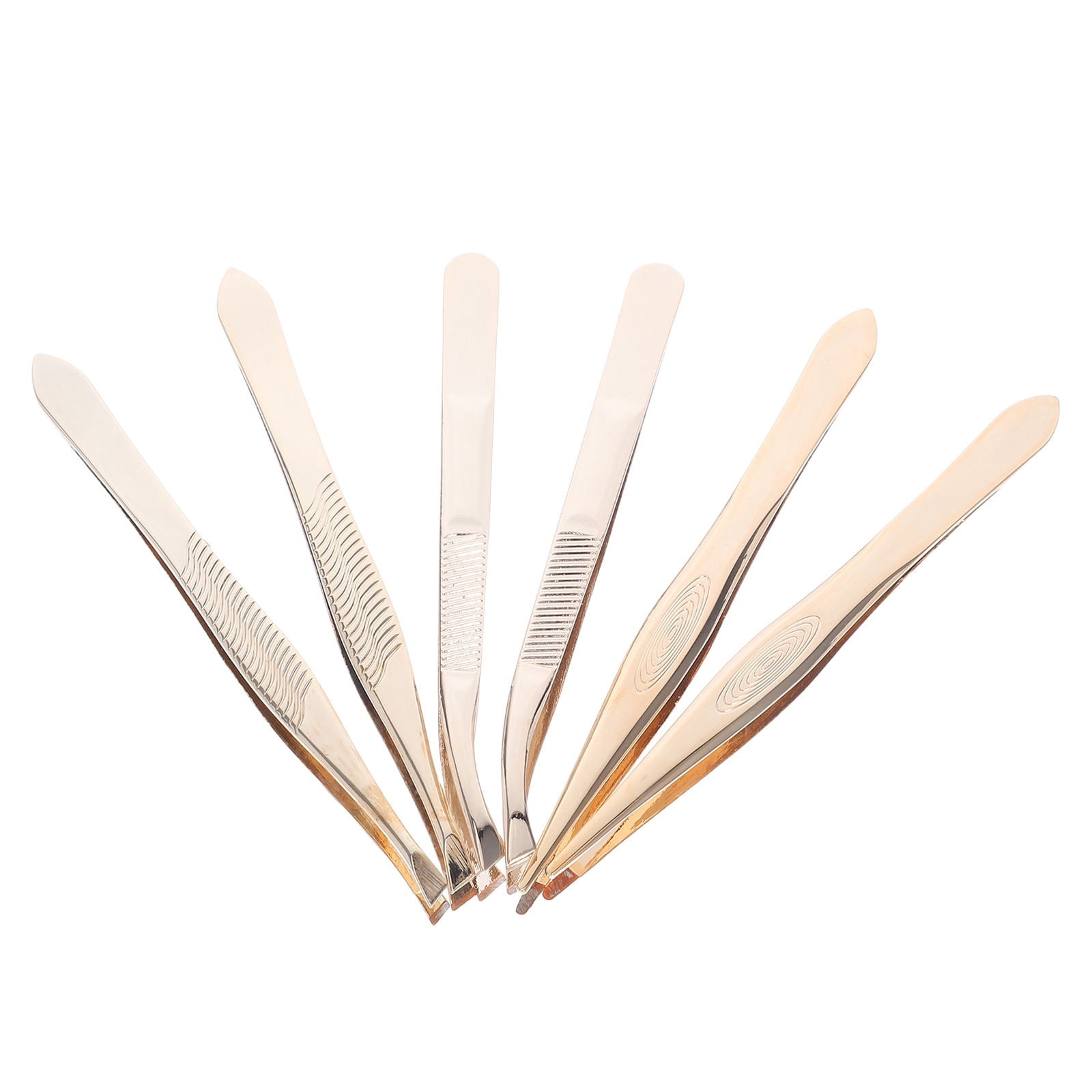 BESTYASH 6Pcs Professional Stainless Steel Eyelash Tweezers Set ...