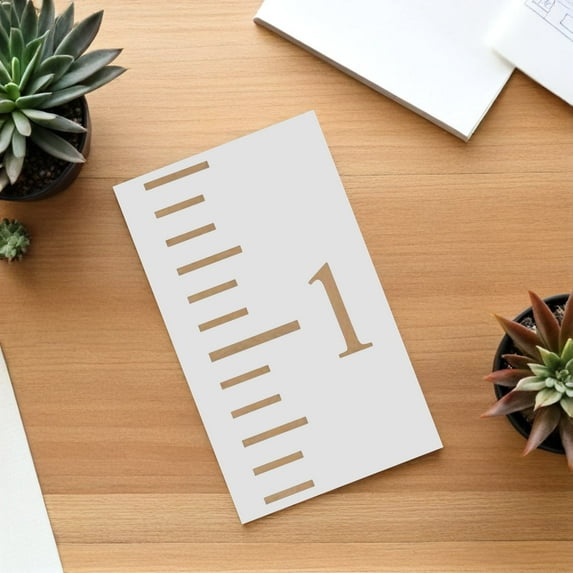 BESTYASH 6Pcs Reusable Plastic Scale Ruler Stencils for DIY Growth ...