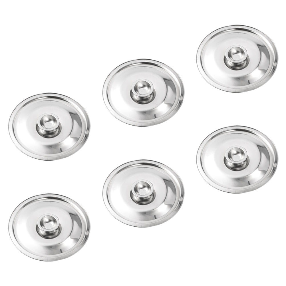 BESTYASH 6Pcs Stainless Steel Pan Covers with for Nutrient Locking ...