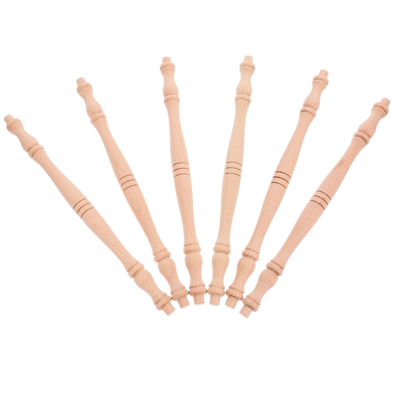 BESTYASH 6-Pack Unfinished Solid Khaki Wood for Furniture, Table Legs ...