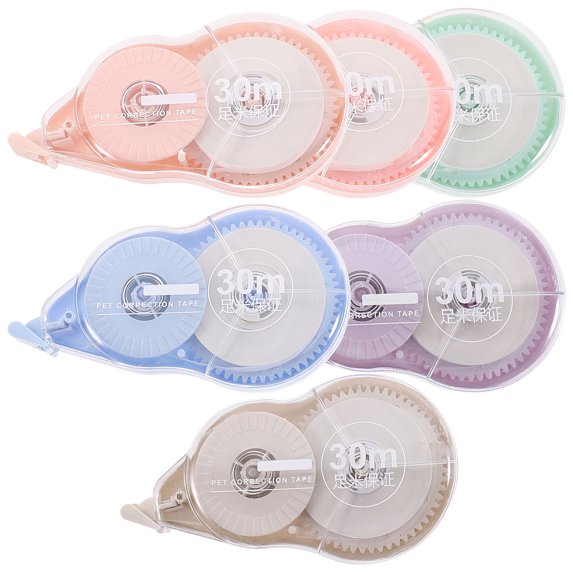 BESTYASH 6Pcs White Tape Correction Set with Strong Adhesive for ...