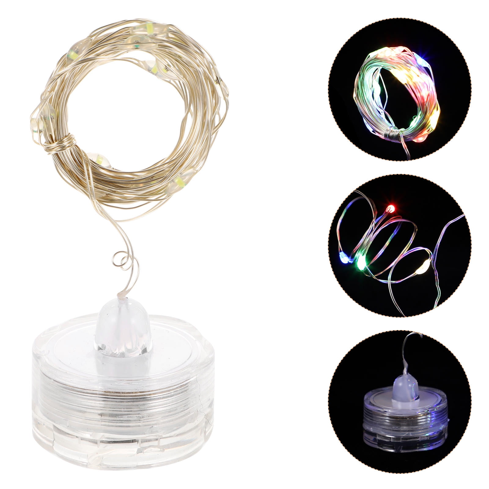 BESTYASH 6Pcs Wire Lights Assorted Color Plastic Waterproof ...