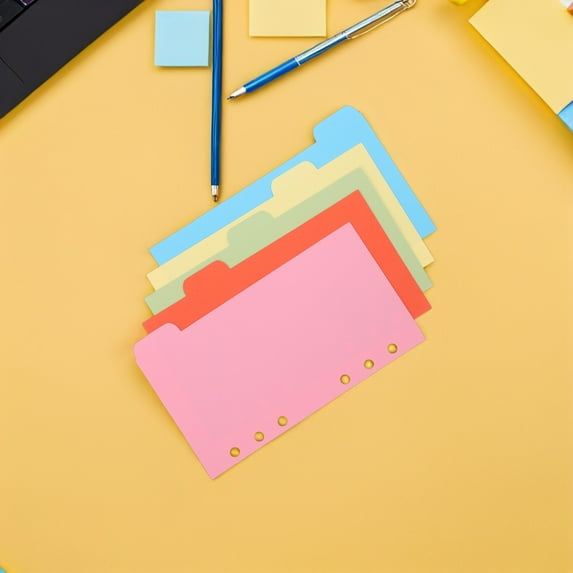 BESTYASH 6Set Folder Dividers with Tabs for Notebook Assorted Color ...