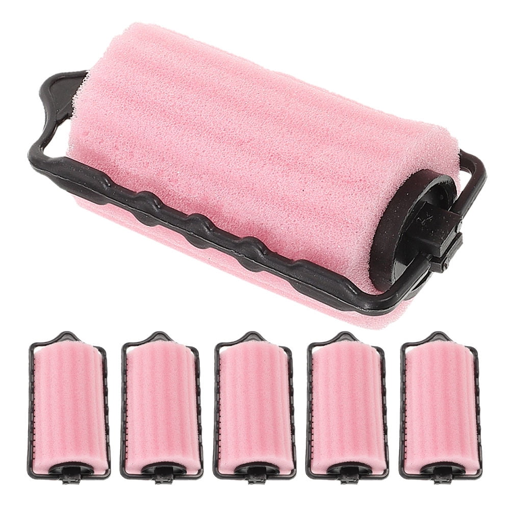 BESTYASH Soft Pink Sponge Rollers for Easy Overnight Curls All Hair ...
