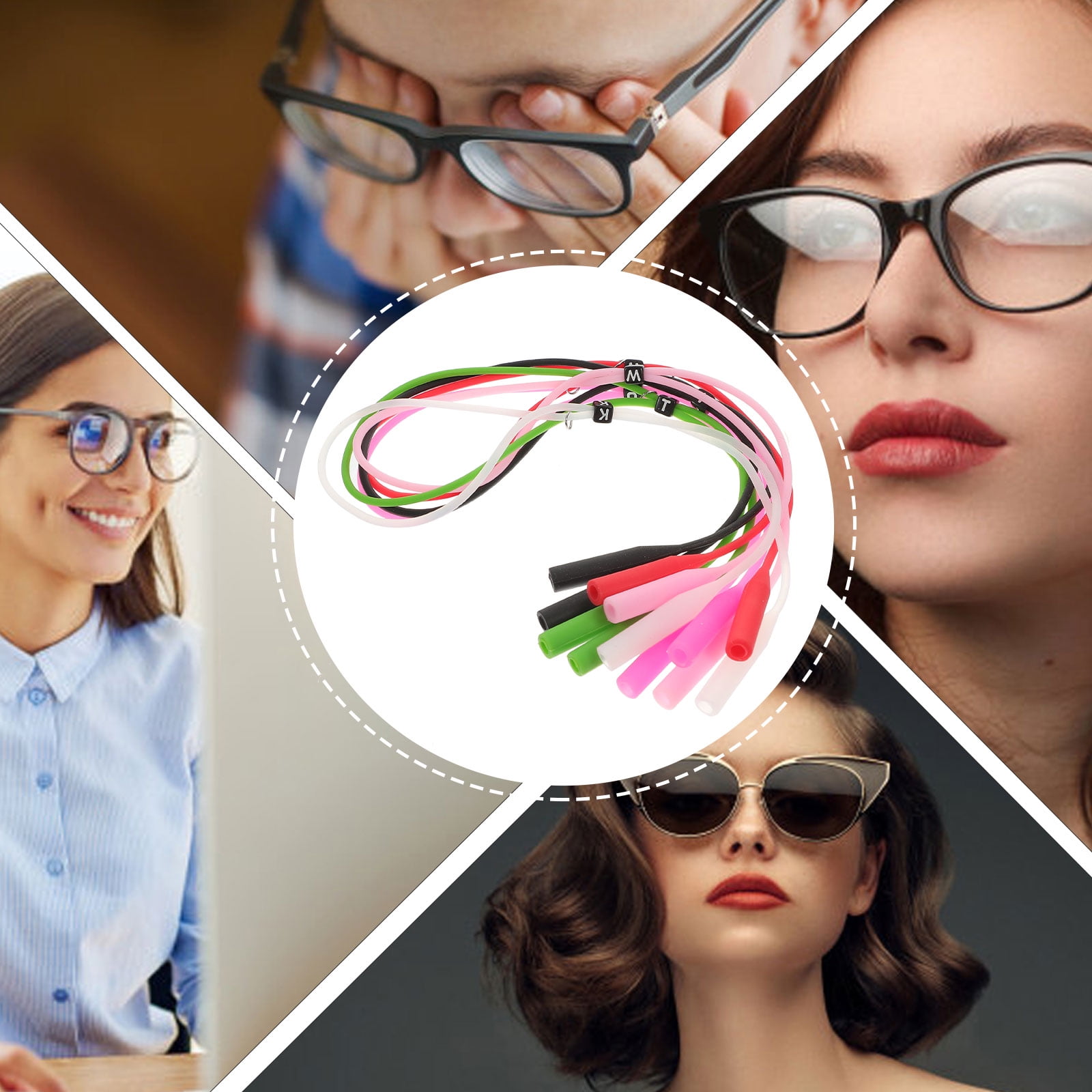 BESTYASH 6pcs Non Slip Eyeglass Chain Strap for Sunglasses and Glasses ...