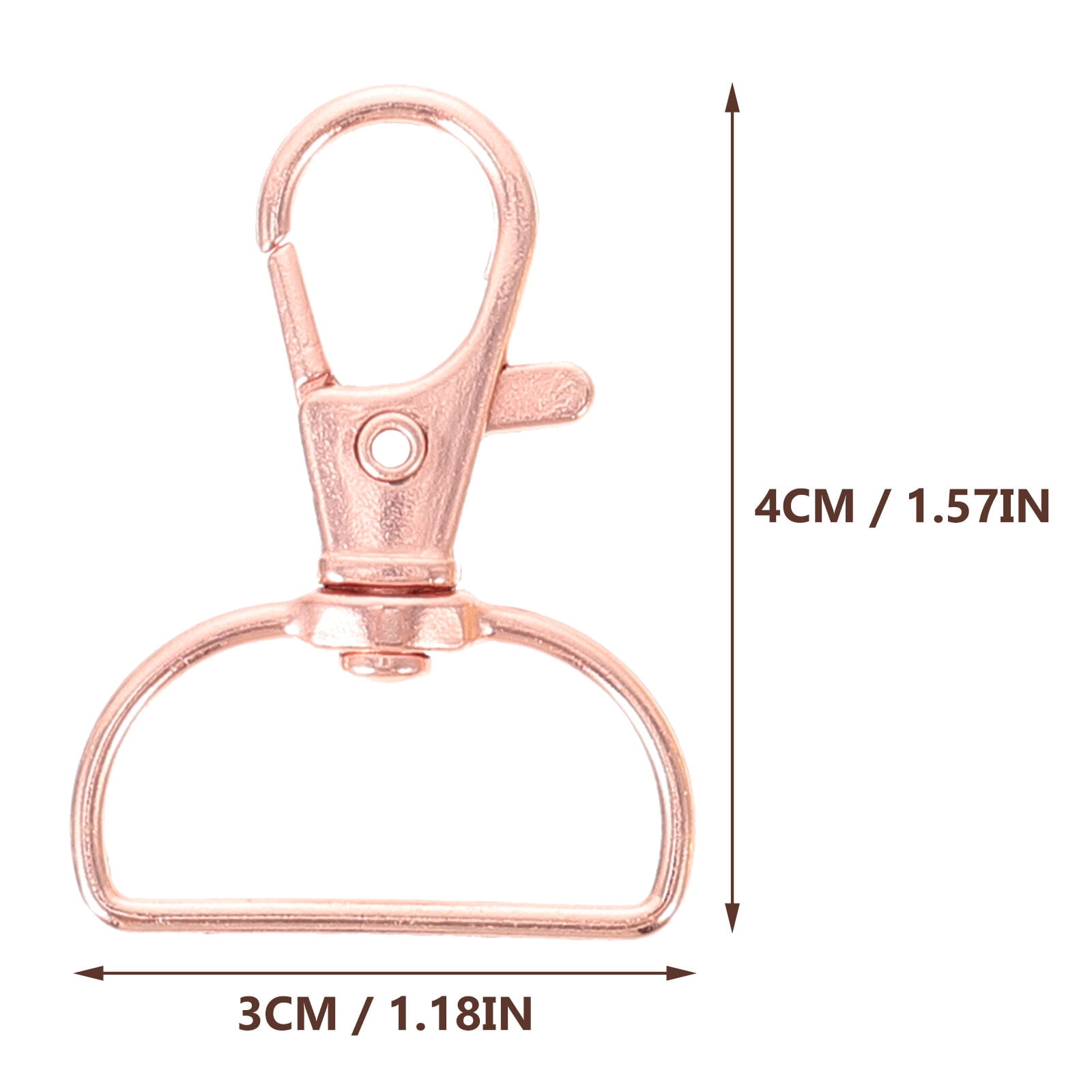 BESTYASH 70Pcs Metal Swivel Lanyard Snap Hook Tight Grip For Displaying ...