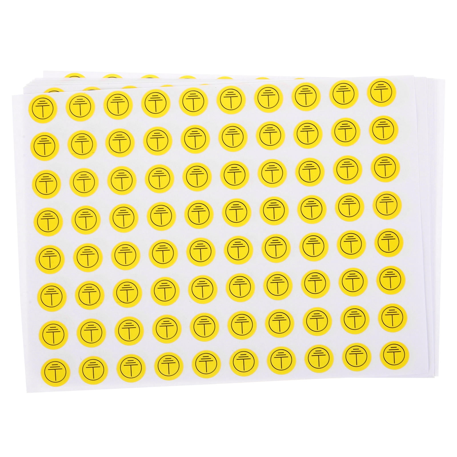 BESTYASH 800Pcs Warning Labels Yellow Grounding Symbol Stickers for ...