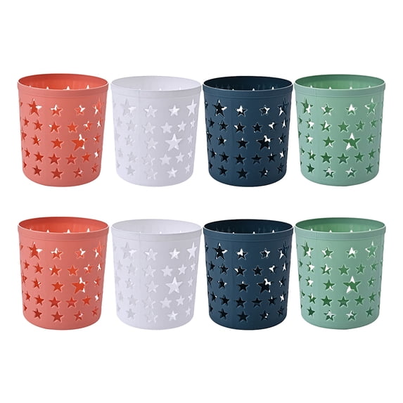 BESTYASH 8Pcs Assorted Color Multifunctional Plastic Pencil Cup Storage ...