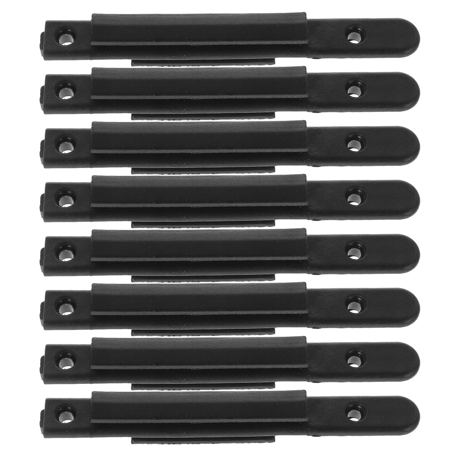 BESTYASH 8Pcs Black Retractable Belt Barrier Clip Wall Mount Stanchion ...