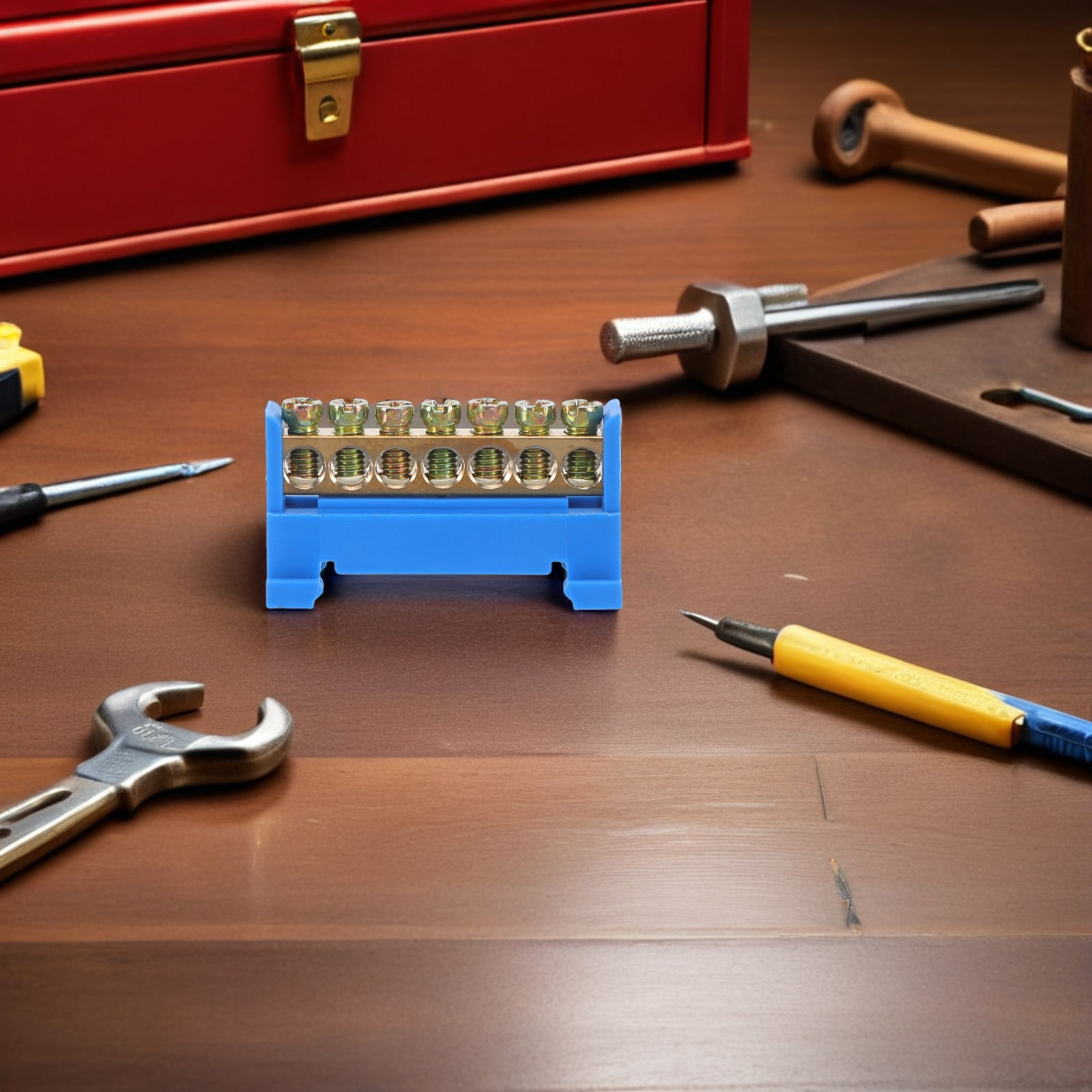 BESTYASH 8-Piece Copper Grounding Terminal Blocks Set for Electrical ...
