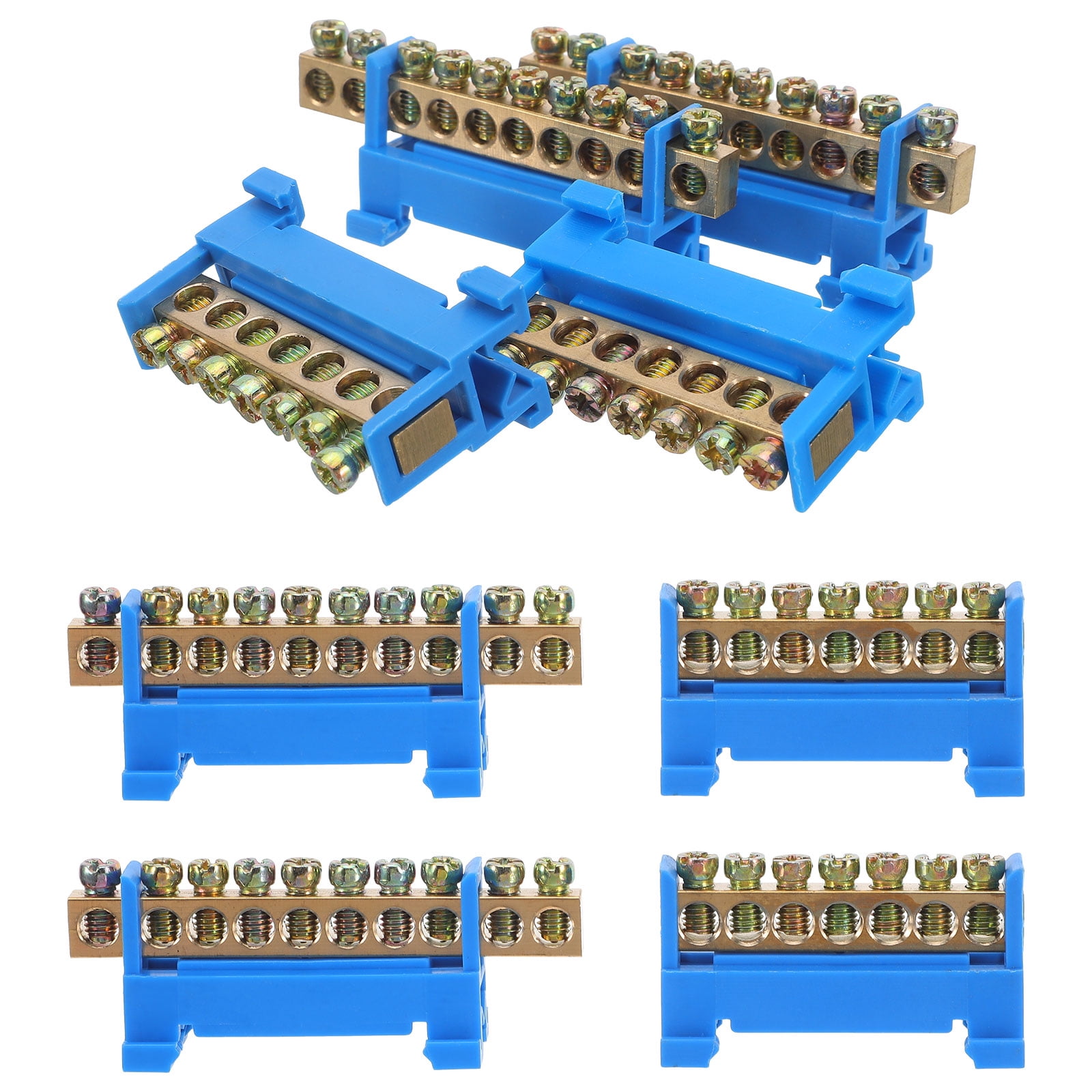 BESTYASH 8-Piece Electrical Panel Ground Bus Bar Kit with 7 and 10 ...