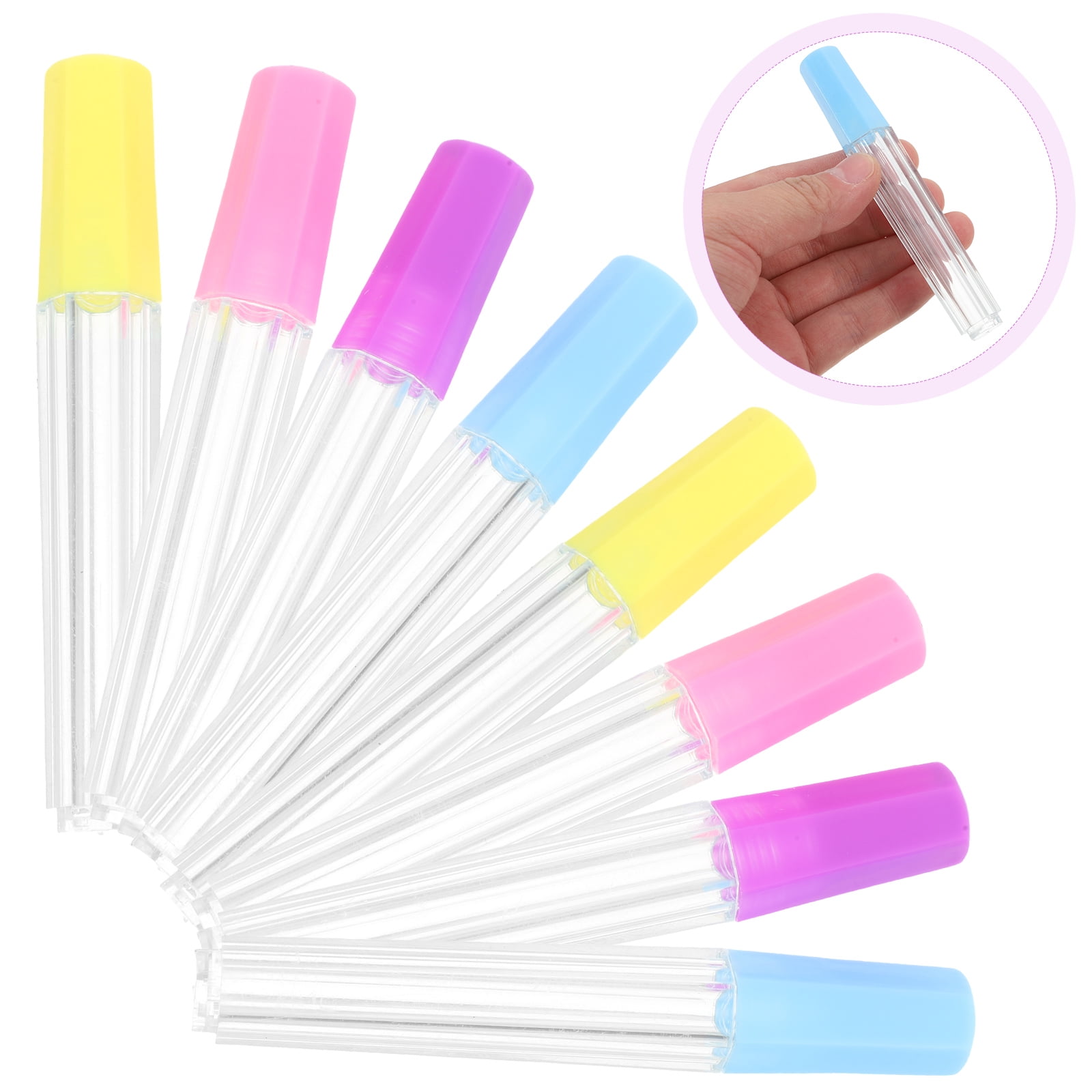 BESTYASH 8Pcs Transparent Sewing Needle Storage Tubes for Versatile Use ...
