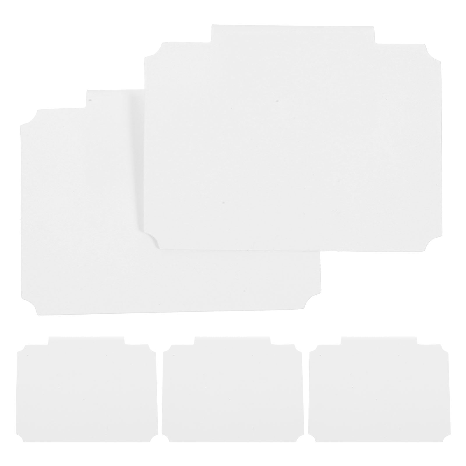 BESTYASH 8Pcs White PVC Basket Clips Labels for Storage Bins with ...