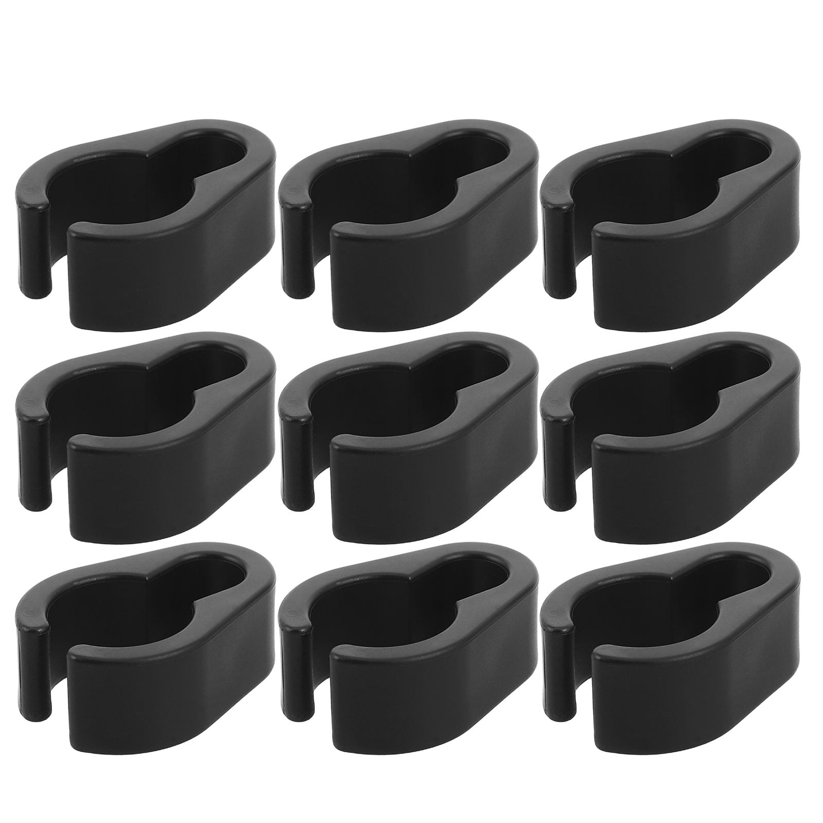 BESTYASH 9Pcs Black Plastic Microphone Stand Wire Clips Cable Organizer ...