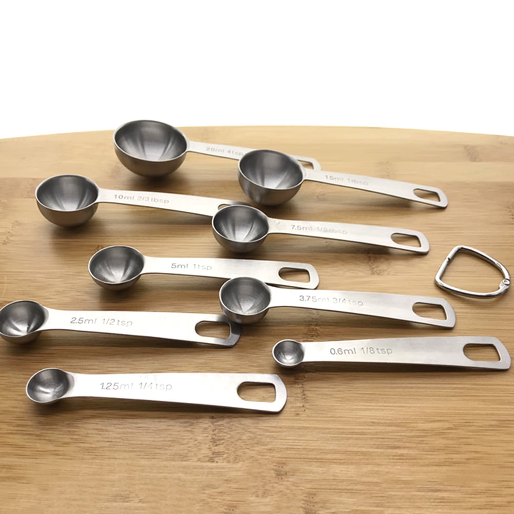 BESTYASH 9-Piece Stainless Steel Measuring Scoops Set Kitchen Tools for ...