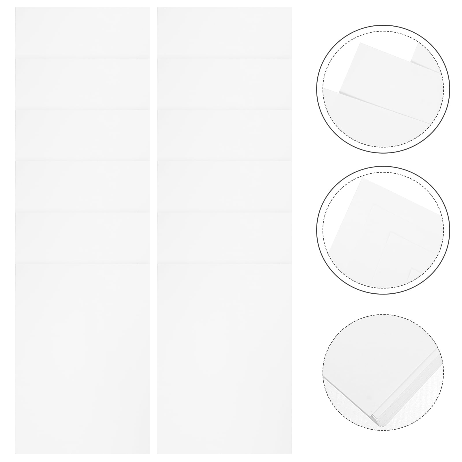 BESTYASH Adhesive Matte White Sticker Paper for Printing Labels with ...