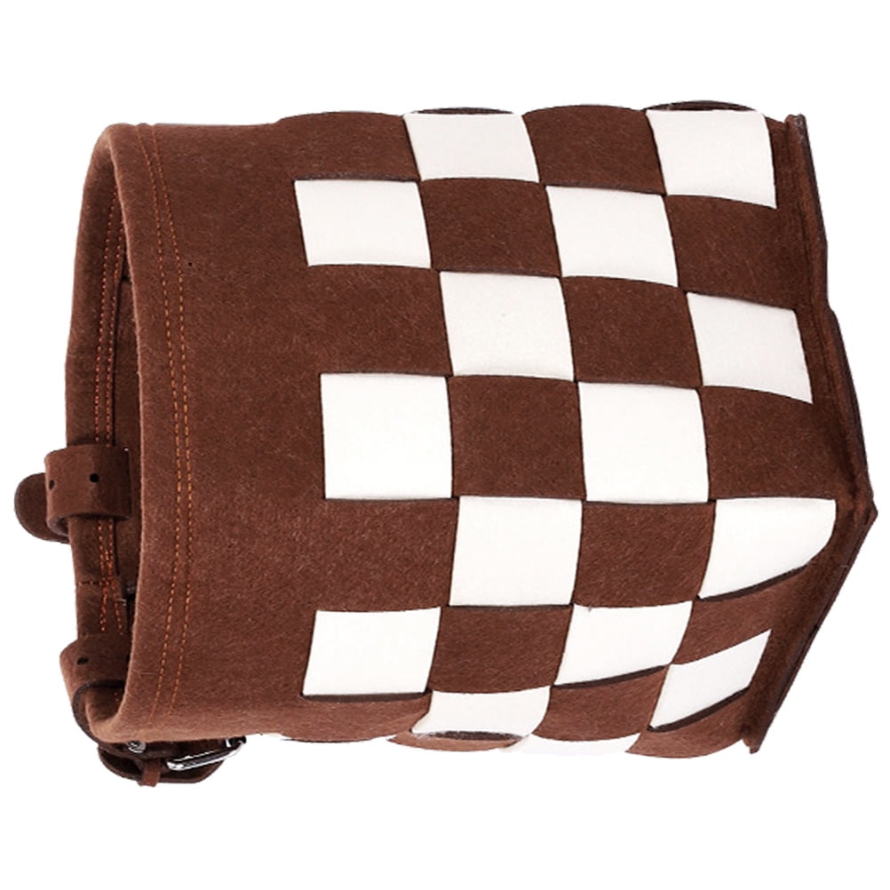 BESTYASH Adorable Bike Basket Felt Coffee White Storage 1Pack - Walmart.com