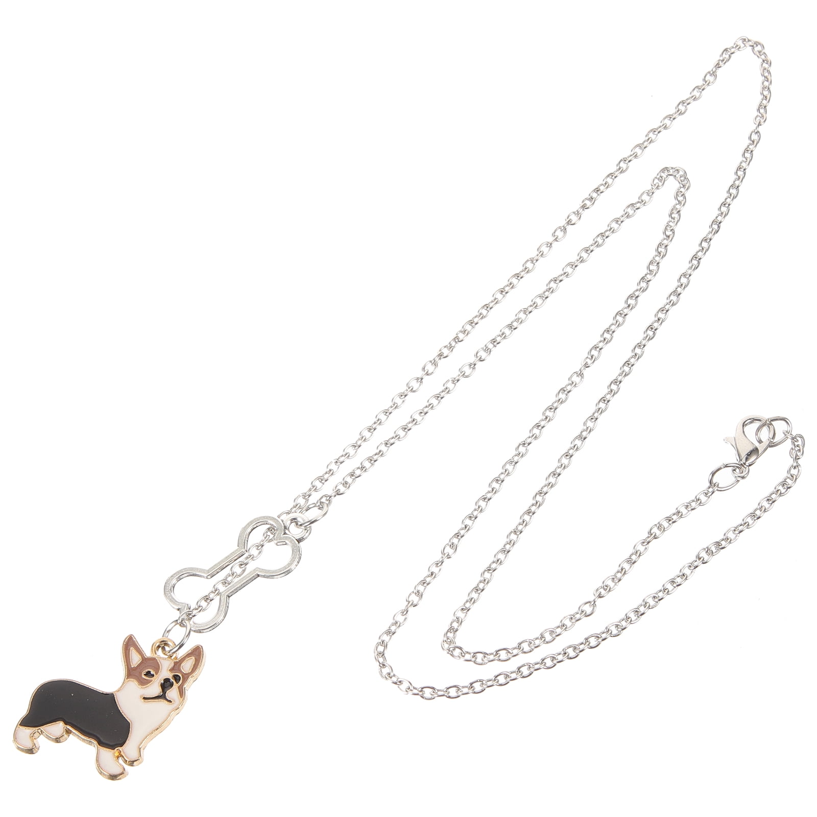 BESTYASH Alloy Dog Shaped Corgi Pendant Necklace Chic Neck Jewelry for ...
