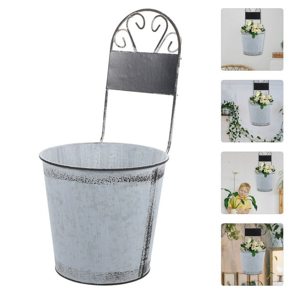 BESTYASH Antique Finish Flower Bucket Multi Storage Solution For Green ...