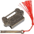 BESTYASH Antique Style Dark Brown Jewelry Box Lock Key Zinc Alloy for ...