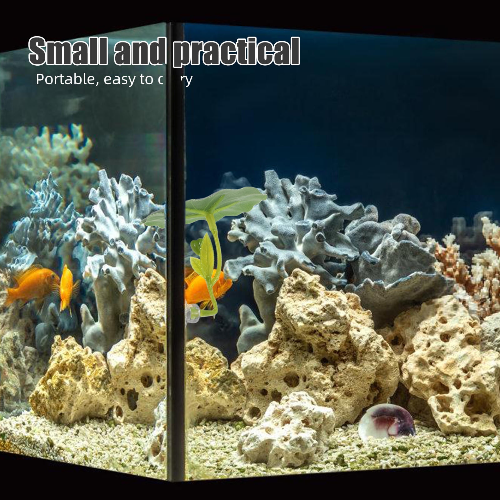 BESTYASH Aquarium Floating Decor Betta Resting Perch Green ABS 1Pcs for ...