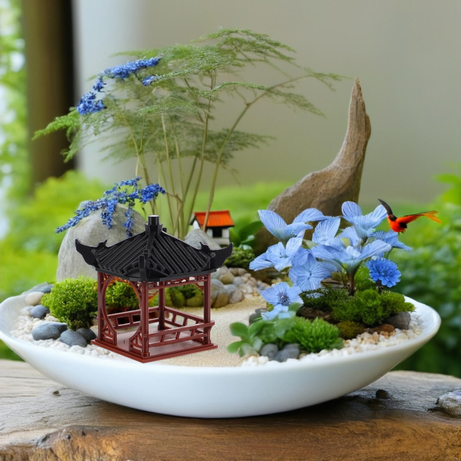 BESTYASH Aquarium Stone Decor Mini Statue Brown Plastic Aquarium ...