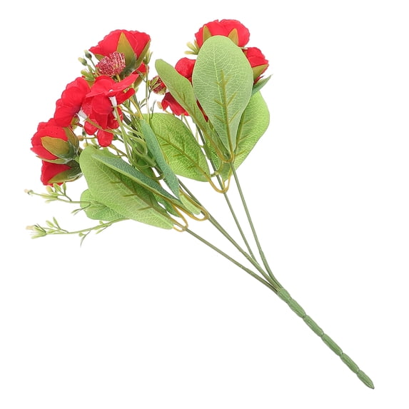 BESTYASH Red Artificial Rose Bouquet, Realistic Simulation Flowers for ...