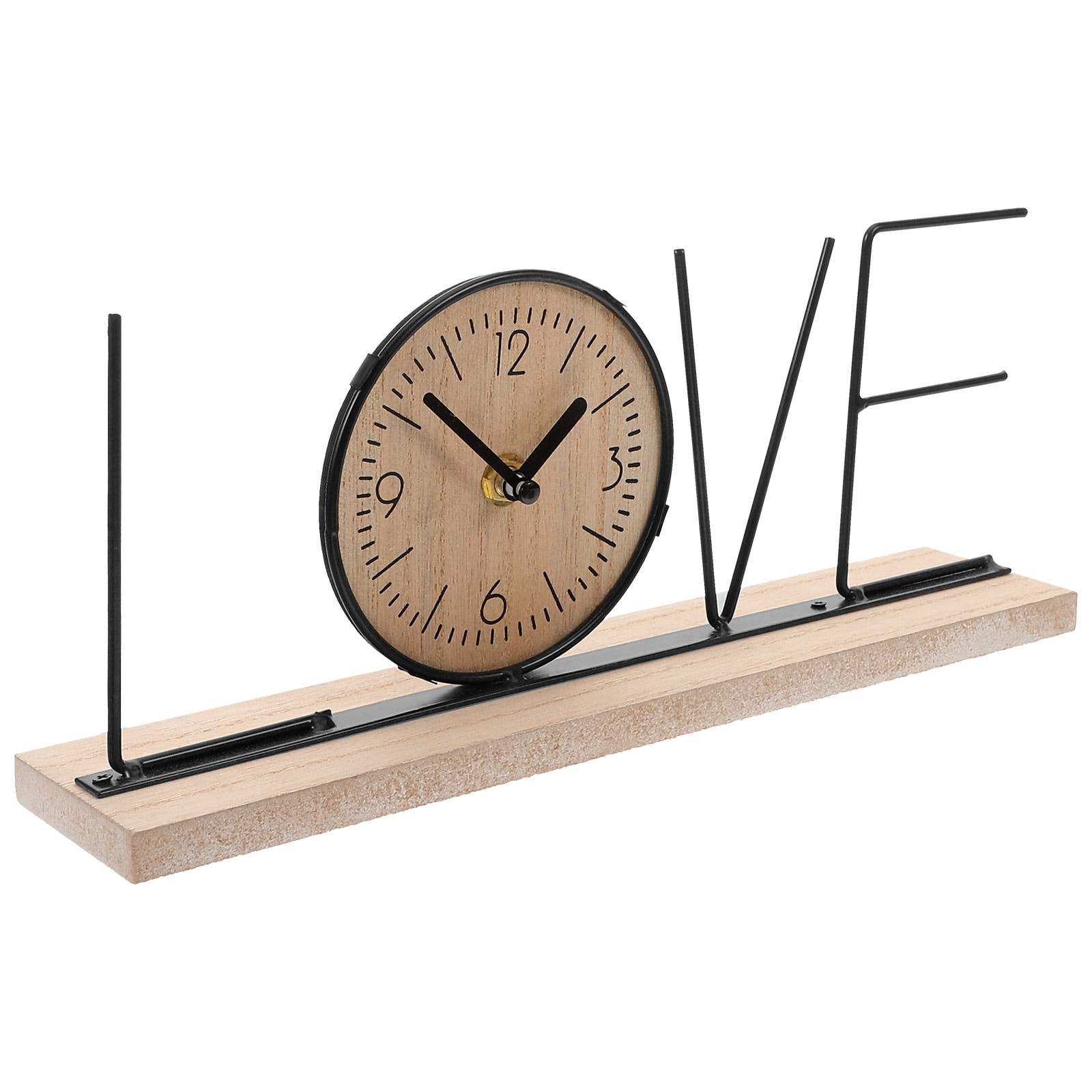 BESTYASH Artistic Letter Retro Clock with Clear Scale for Room Desk Or ...