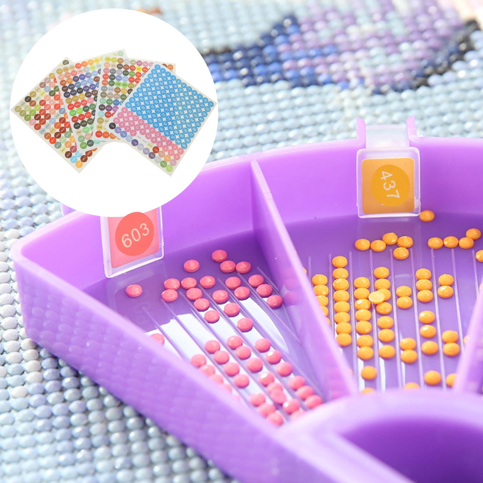 BESTYASH Assorted Color Number Stickers for Labeling, Organizing, and ...