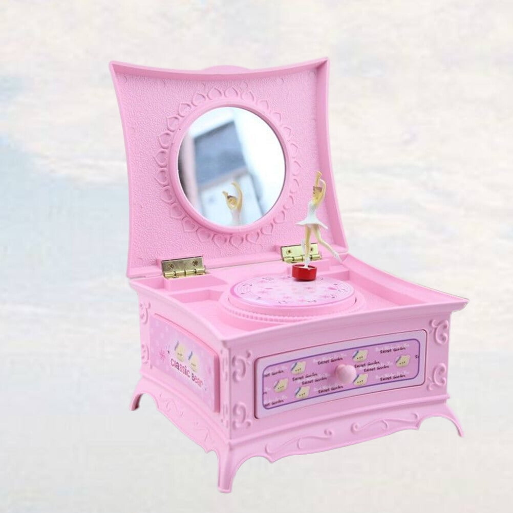 BESTYASH Ballet Dancer Music Box in Pink Hard Plastic for Girls Bedroom ...