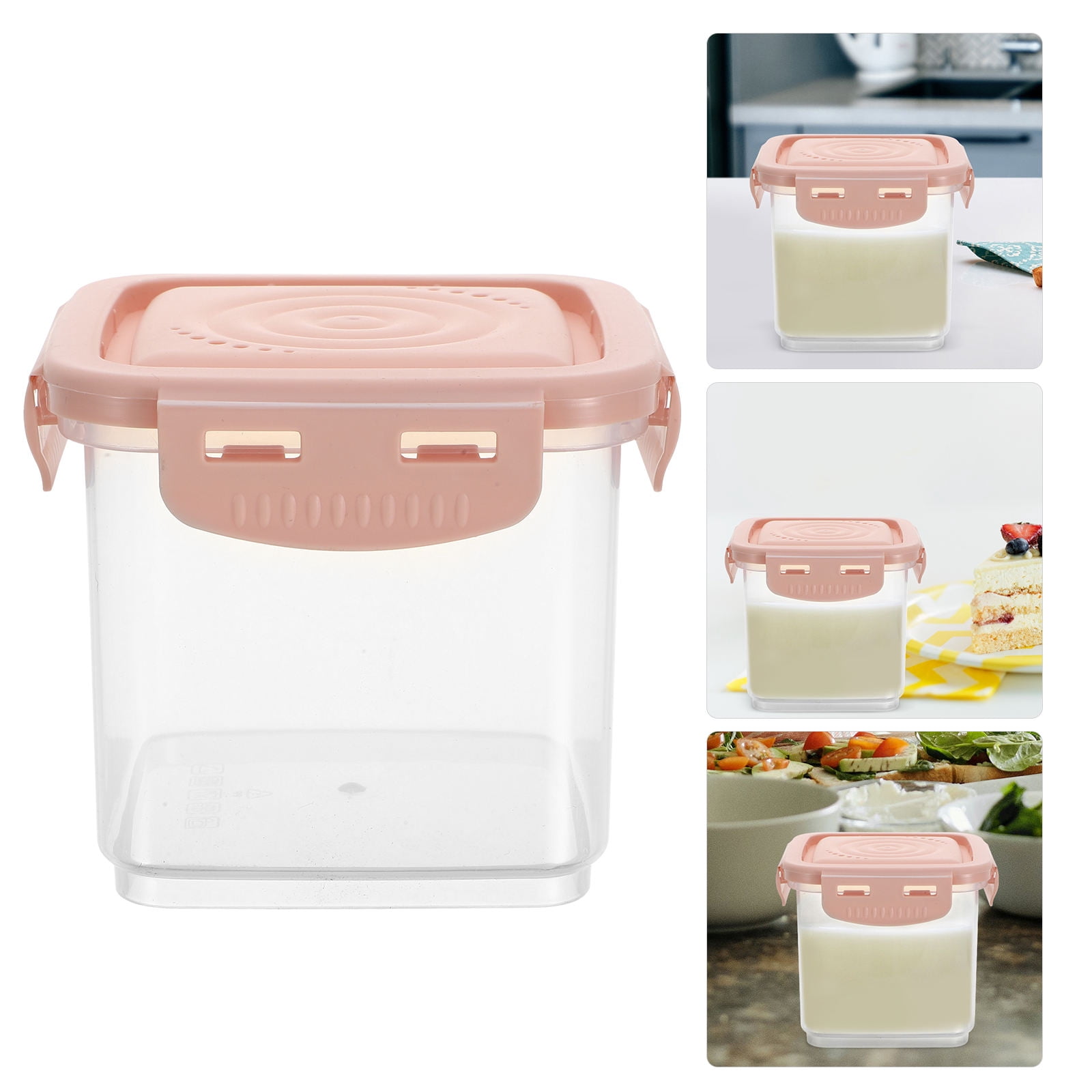 BESTYASH Clear Yogurt Storage Box Sealing, Multi-Color, Ideal for Bread ...
