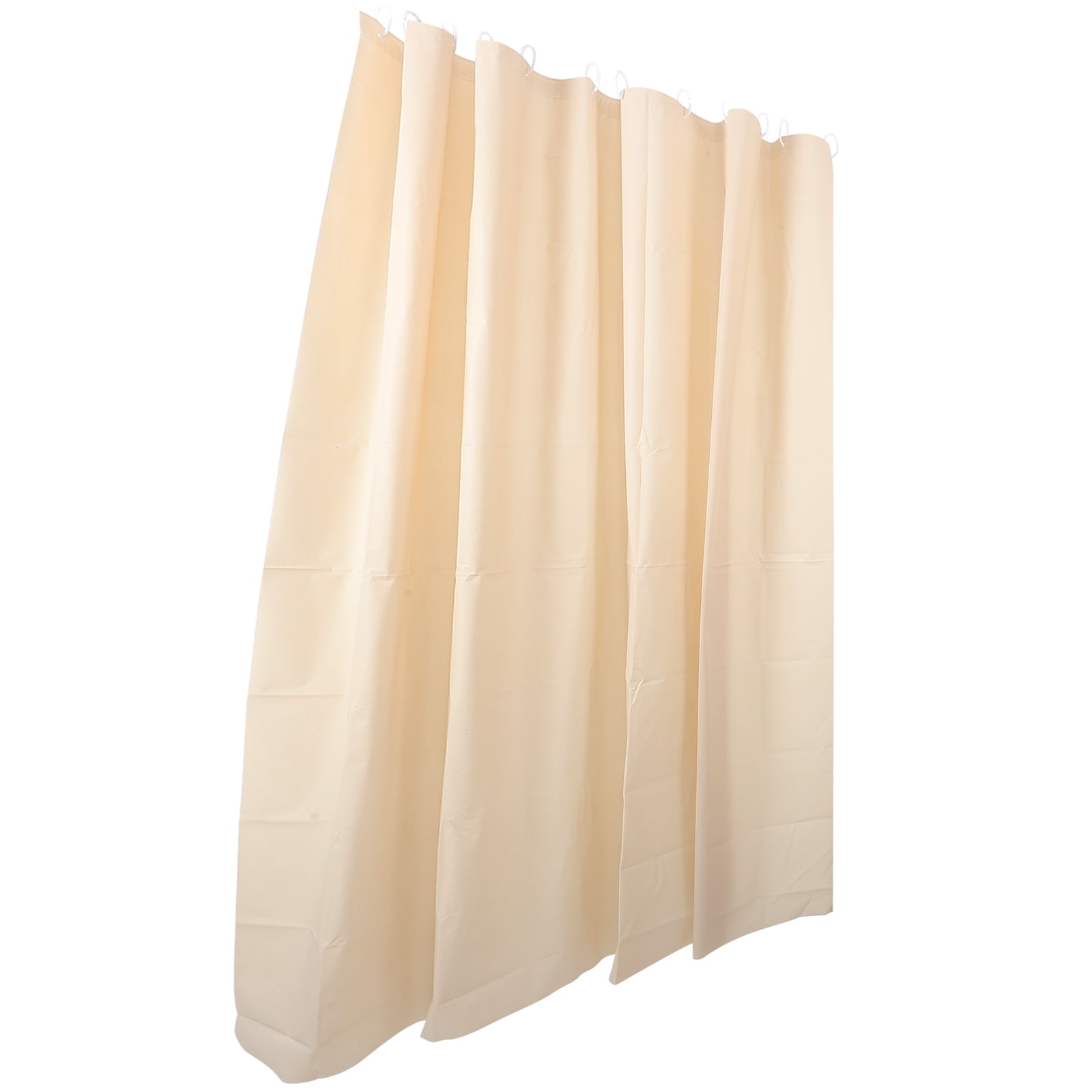 BESTYASH Beige Solid Color Peva Shower Curtain Waterproof Bathroom ...