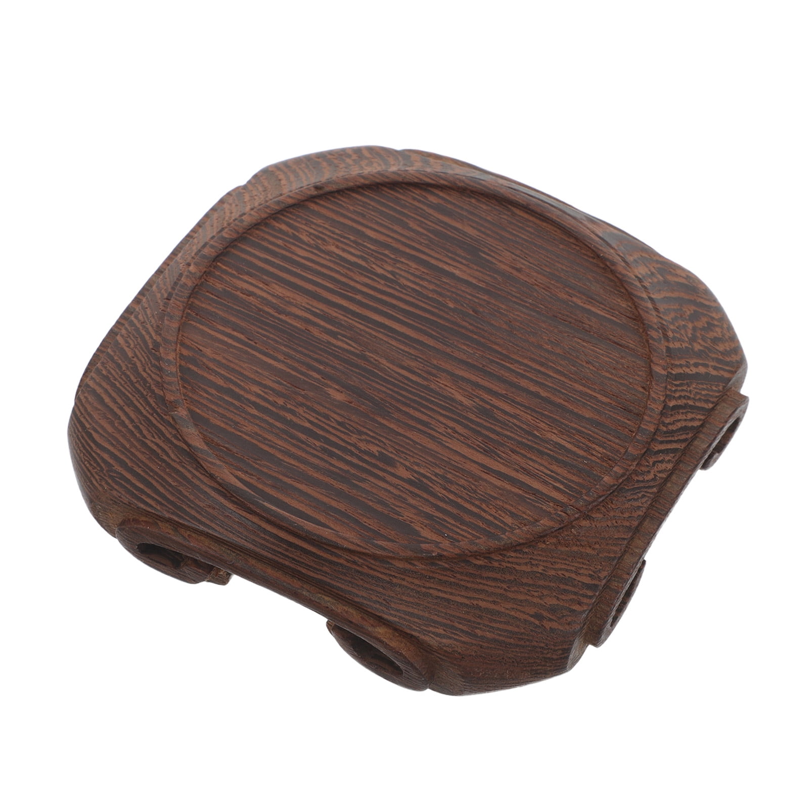 BESTYASH Beige Wood Display Base for Vase Oriental Style Pedestal Stand ...