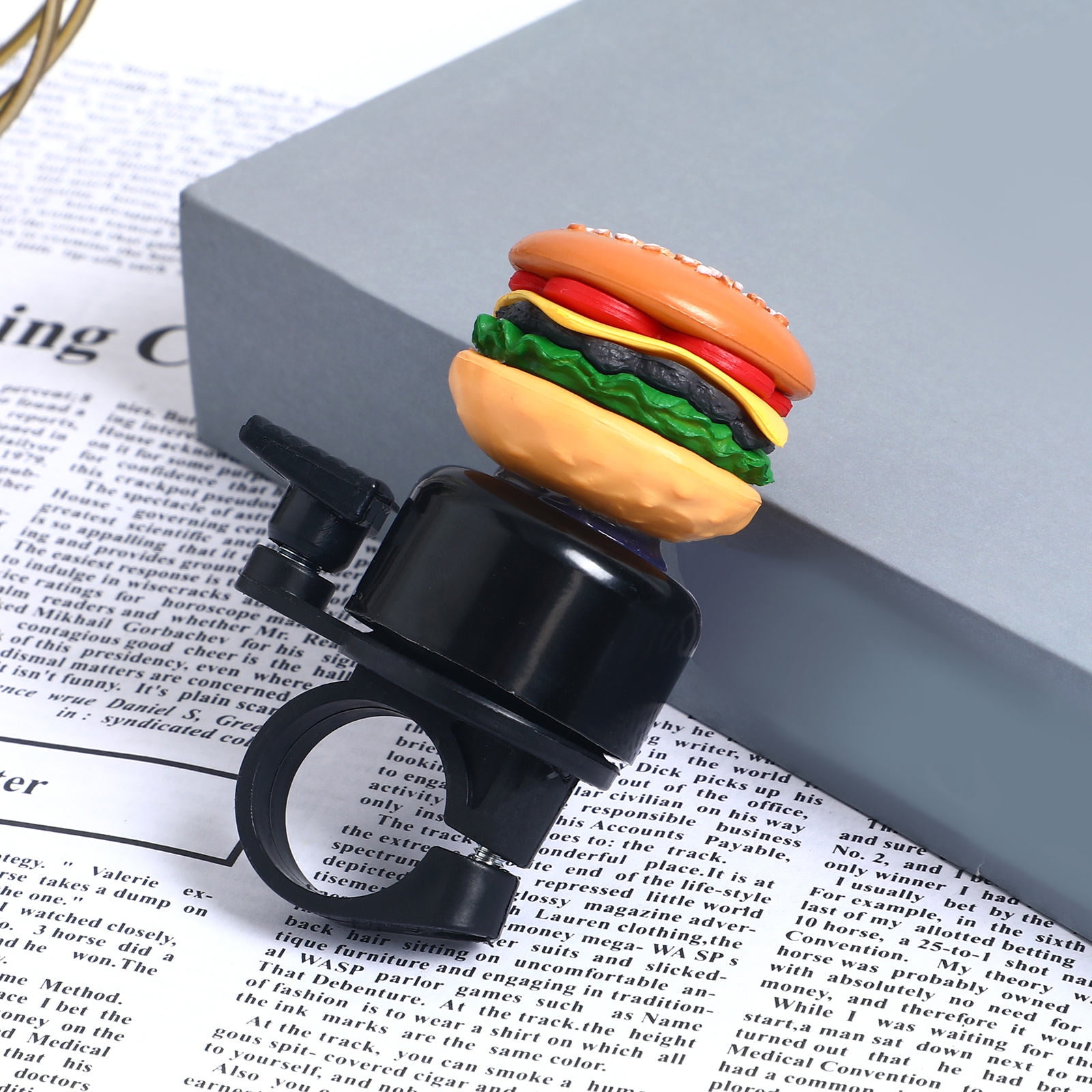 BESTYASH Bike Bell for Adults and Young with Fun Hamburger Shape ...