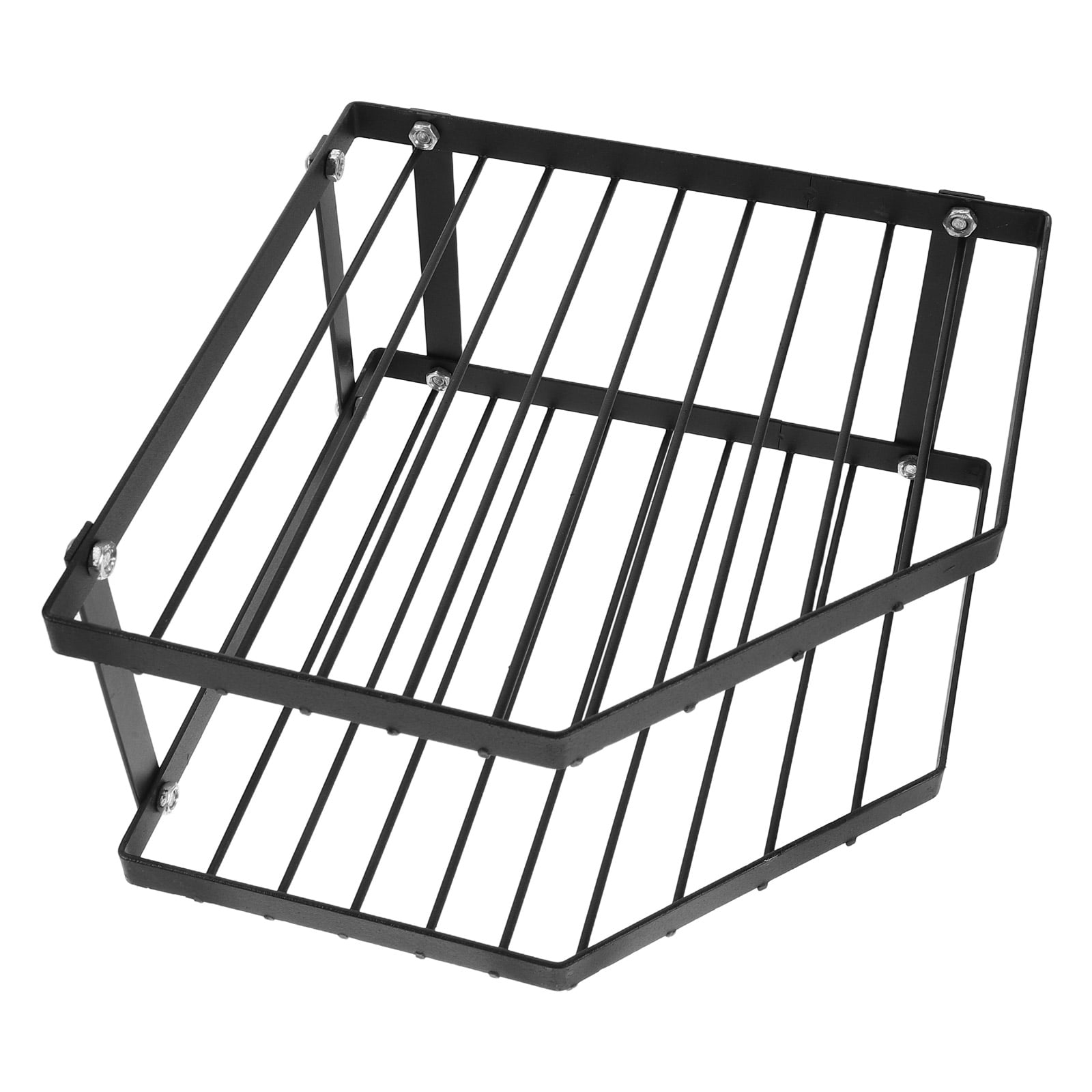 BESTYASH Carbon Steel Corner Kitchen Shelf - Black, Double Layer Pot ...
