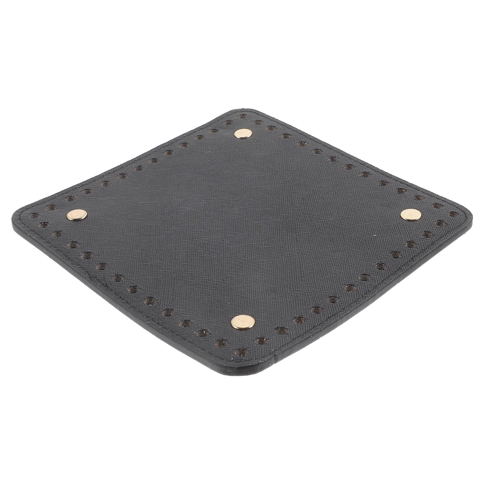 BESTYASH Black PU Bag Base for Crochet Purse Making with Pre Drilled ...
