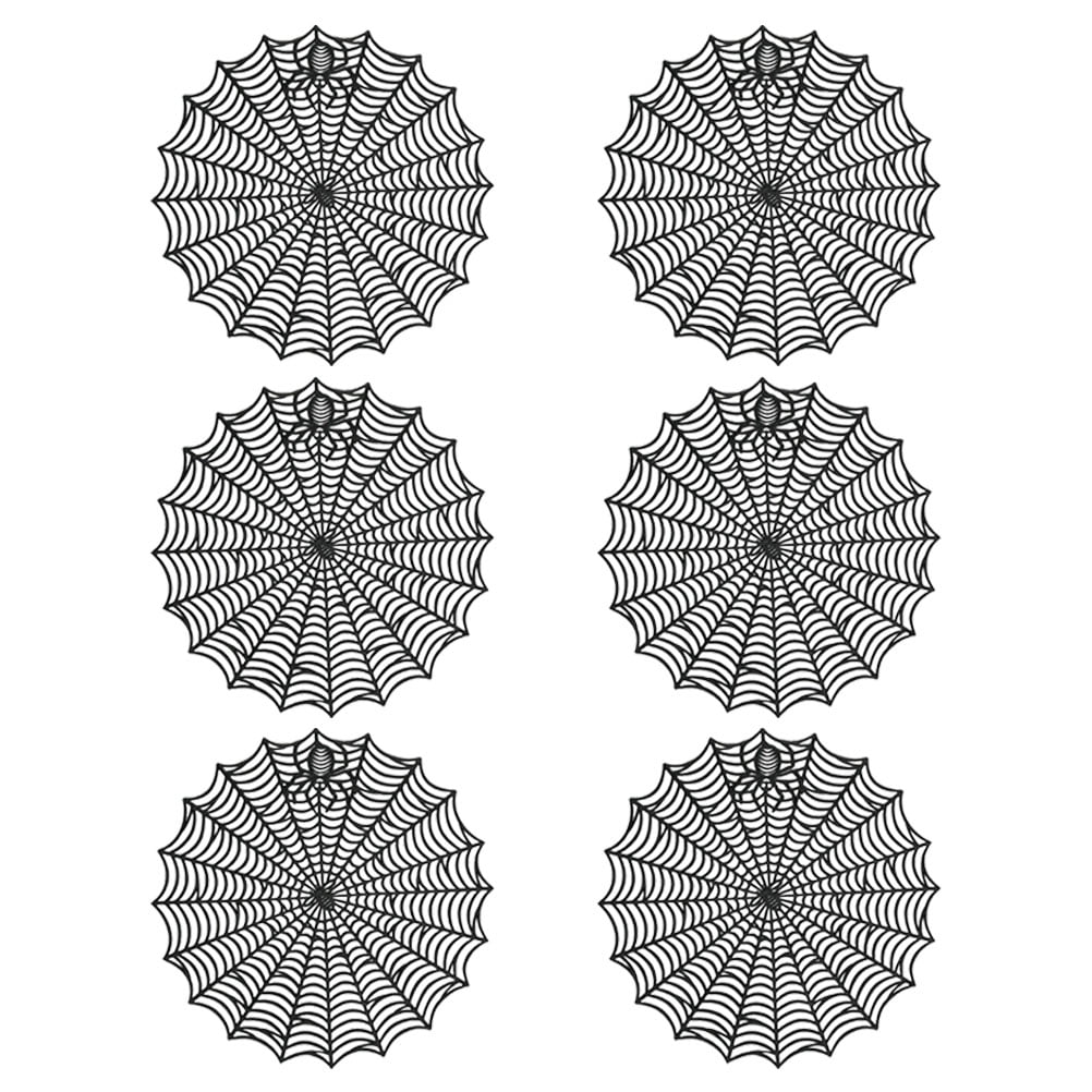 BESTYASH Black PVC Placemats NonSkid Table Mats for Home Use Reusable ...