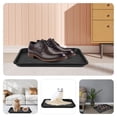 BESTYASH Black Plastic Shoe Mats for Entryway Indoor with Non Slip ...