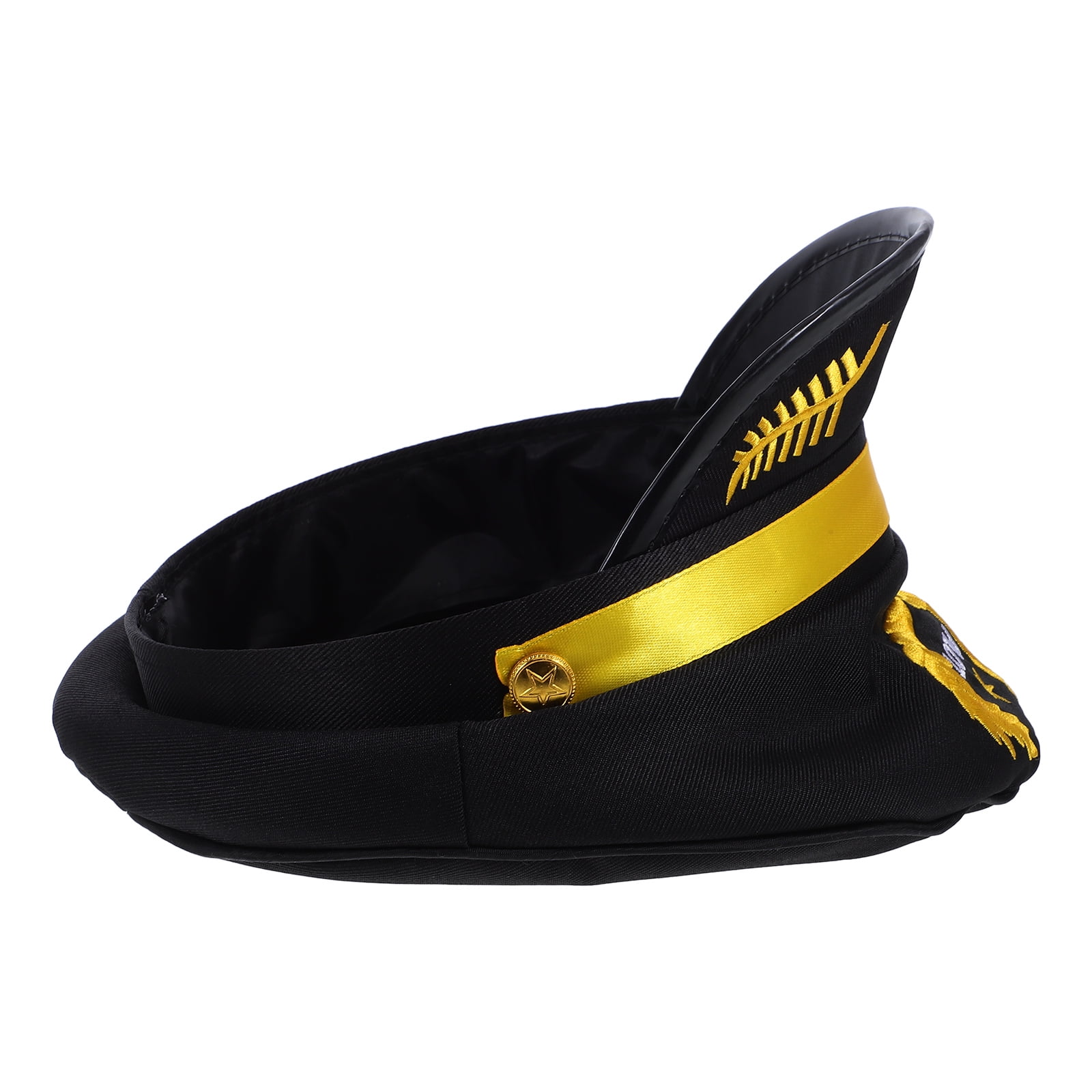 BESTYASH Black Polyester Cap with Embroidered Design for Airline ...