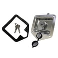 BESTYASH Black Solid Structure Trailer Lock with T Handle Anti Theft ...