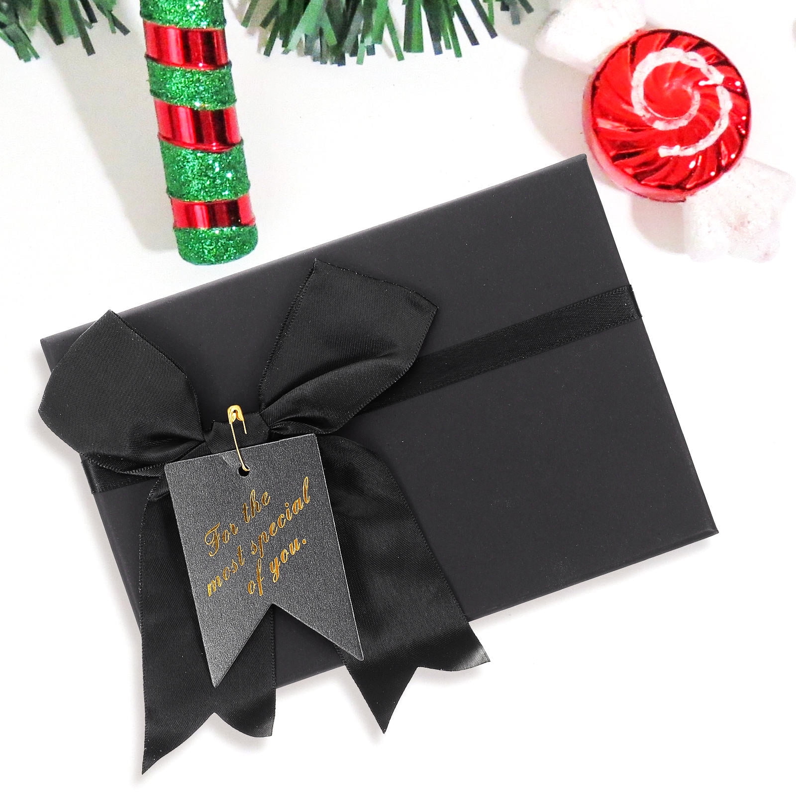 BESTYASH Black Square Bowknot Candy Boxes Made from High Grade Paper ...